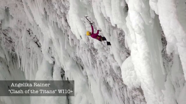 [VIDEO] Angelika Rainer in "Clash of the Titans" (WI10+) - Climbing.de